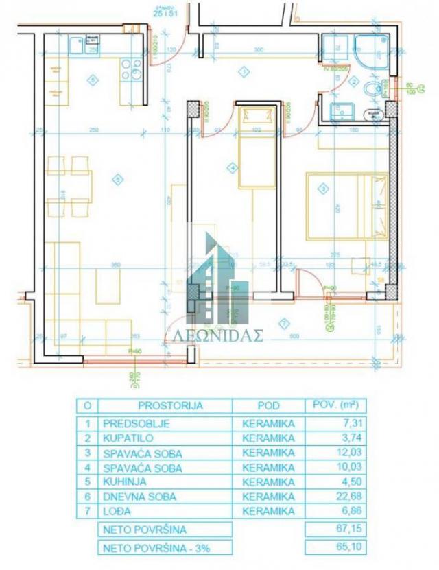 2.5 stan na Paliluli u novogradnji