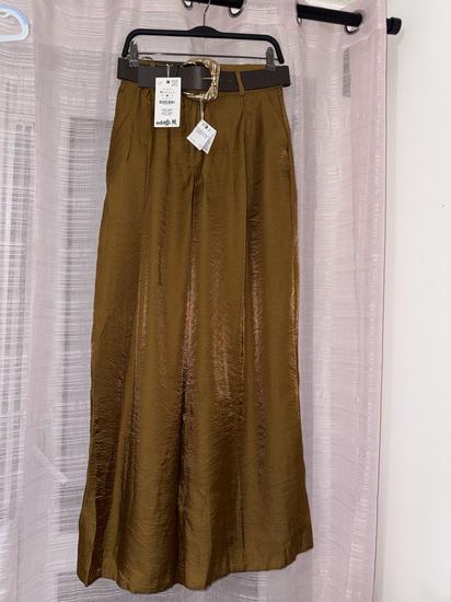 Zara karamel pantalone s kaisem