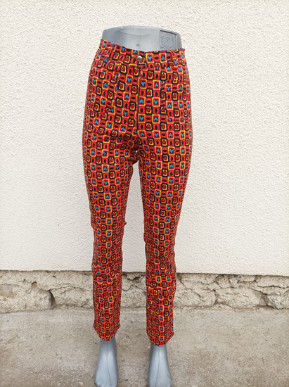 Narandžaste Retro Hippie Party Pantalone XS/S