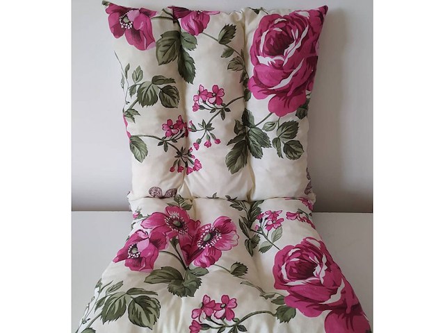 Jastuk Za Stolicu Sa Naslonom 45 x 90 cm Pink Flowers