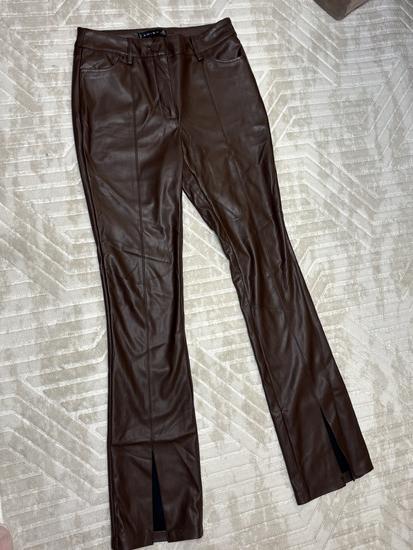 Kozne braon pantalone