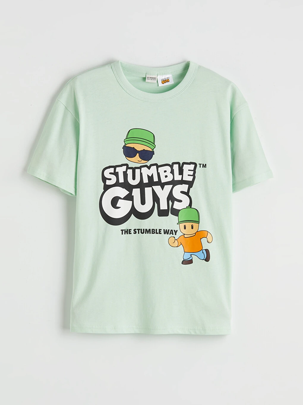LCW Kids Dečija Majica Sa Okruglim Izrezom Stumble Guys Sa Štampom