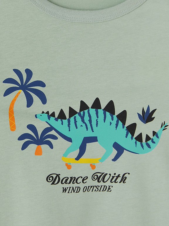 LC WAIKIKI Dečija Majica Sa Dinosaurus Printom
