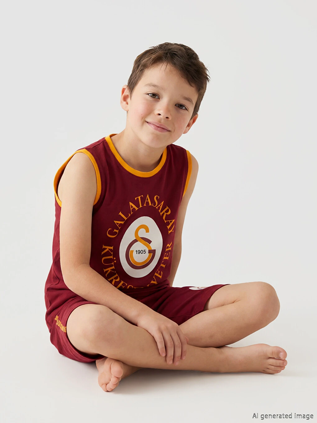 LCW Kids Galatasaray Štampani Dečiji Kratki Pidžama Komplet