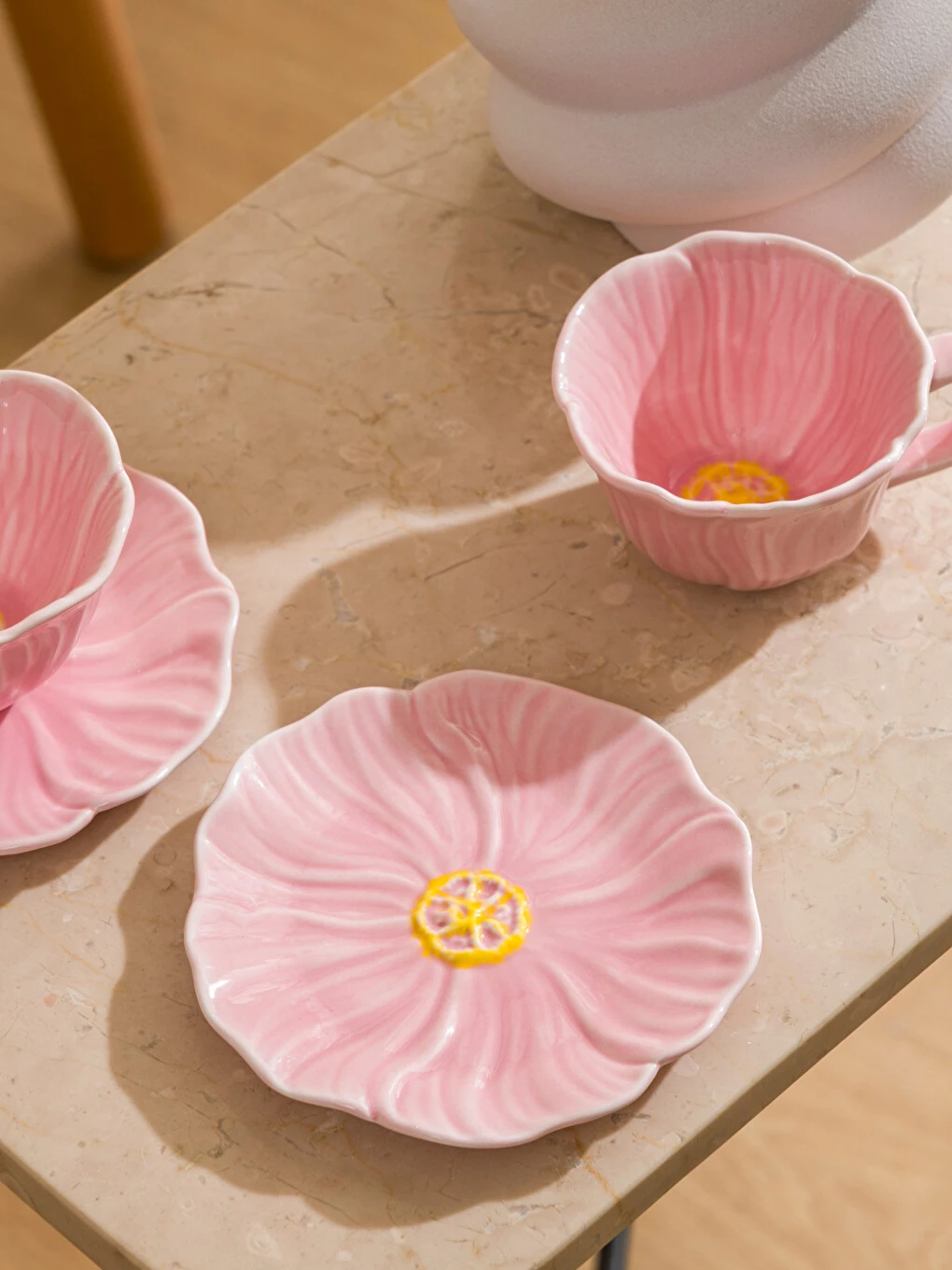 LCW HOME Porcelanski Set Šolja Za Kafu Sa Uzorkom Za 2 Osobe 90 Ml