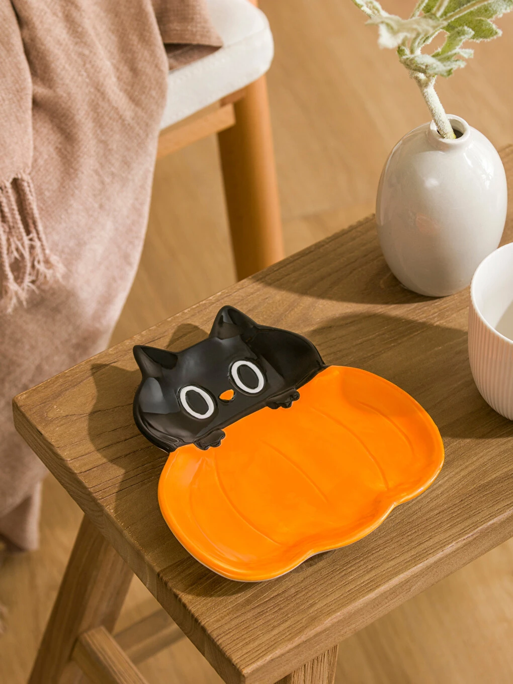 LCW HOME Keramički Tanjir Sa Motivom Mačke 19 Cm