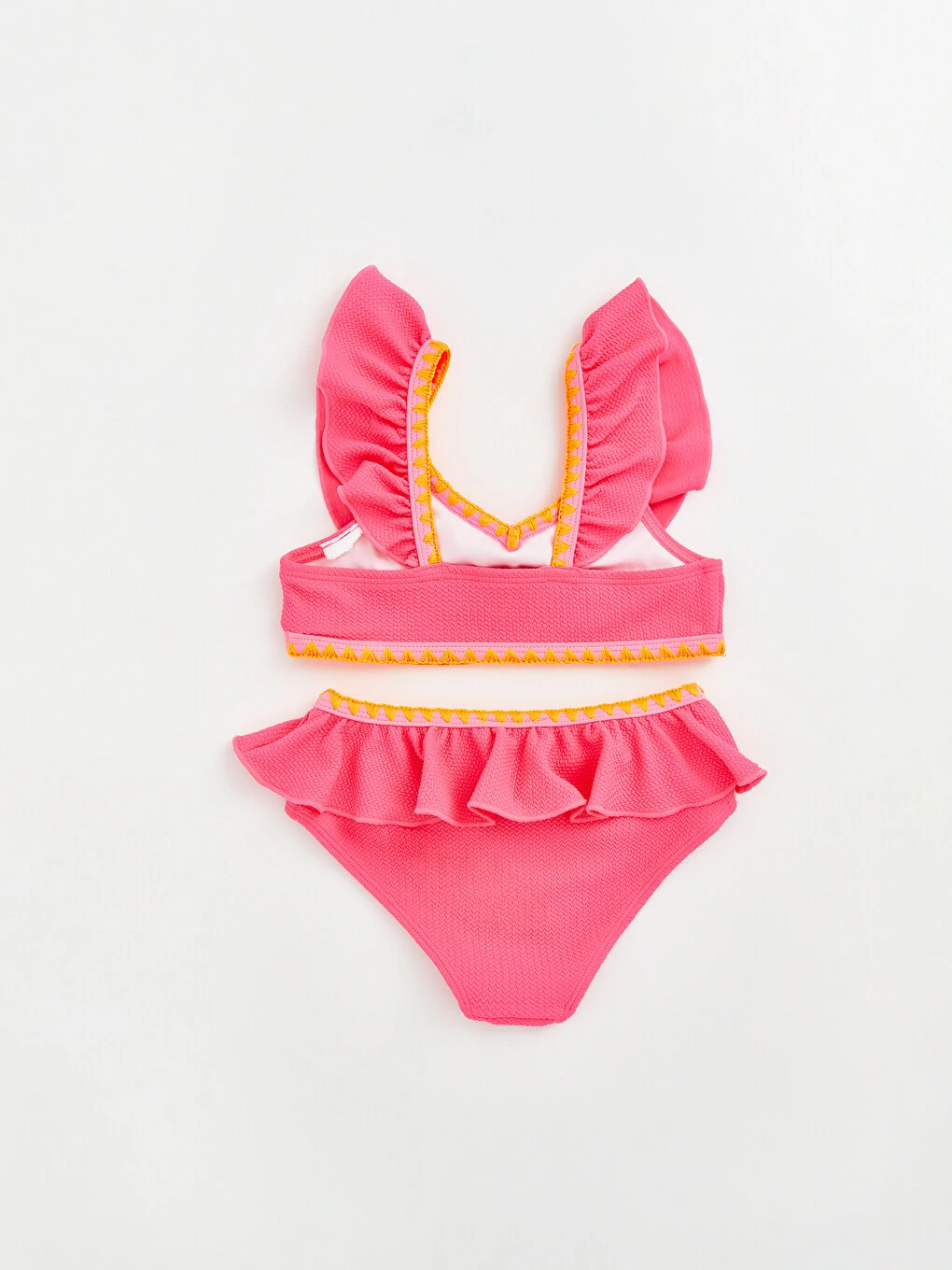 LCW Kids Devojački Bikini Set Sa Volanima I Izvezenim Detaljima