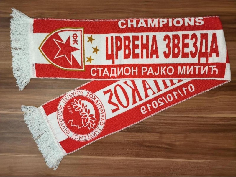 Navijački šal crvena zvezda olympiakos