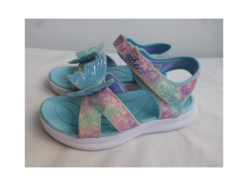 ORG. SKECHERS, EXTRA MODERNE, SVETLECE SANDALE 34