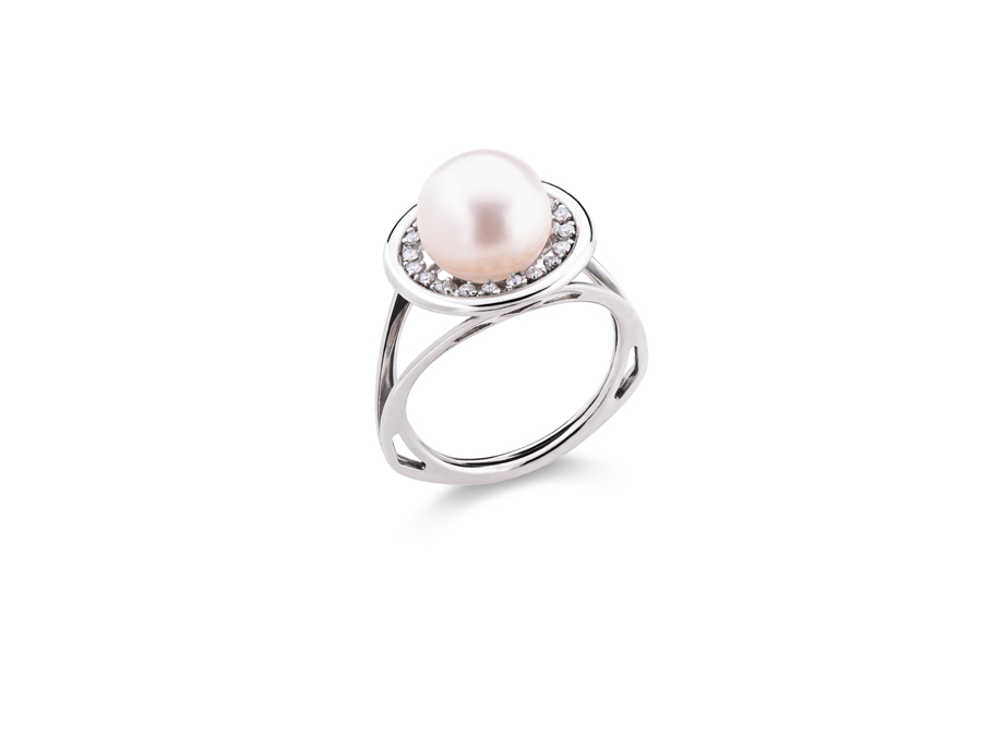 Pearl Orbit zlatni prsten
