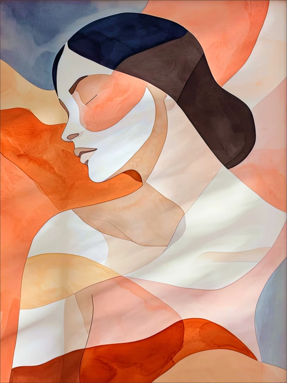 Niia, uramljena slika 40x50cm , 50x70cm i 60x80cm
