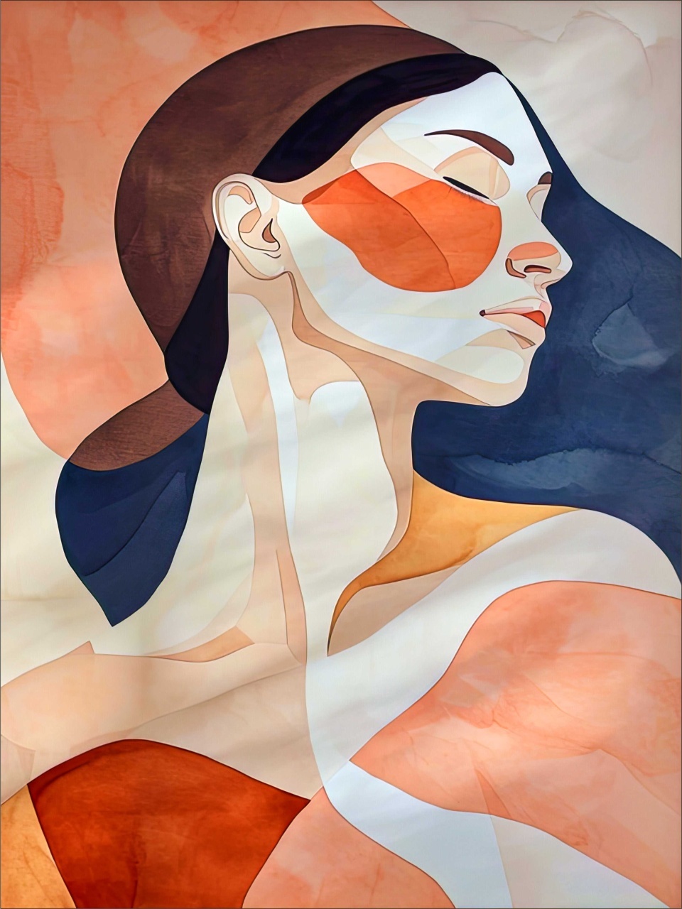 Tiia, uramljena slika 40x50cm , 50x70cm i 60x80cm