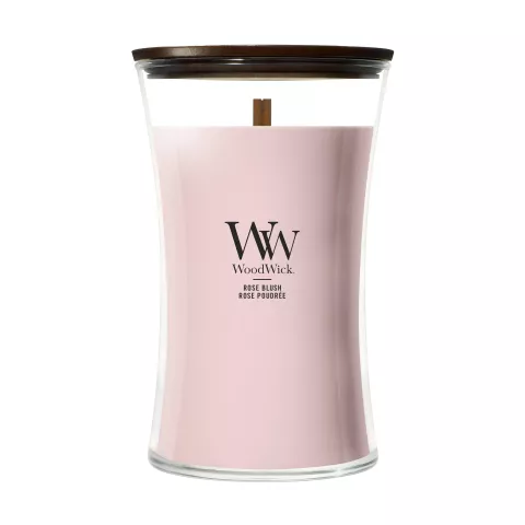 Rose Blush - L WoodWick mirisna sveća (ruža, božur, sandalovina)