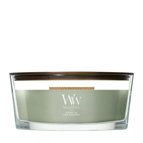 Verdant Fig - ovalna Wood Wick (smokve, geranium, sandalovina, kedar)