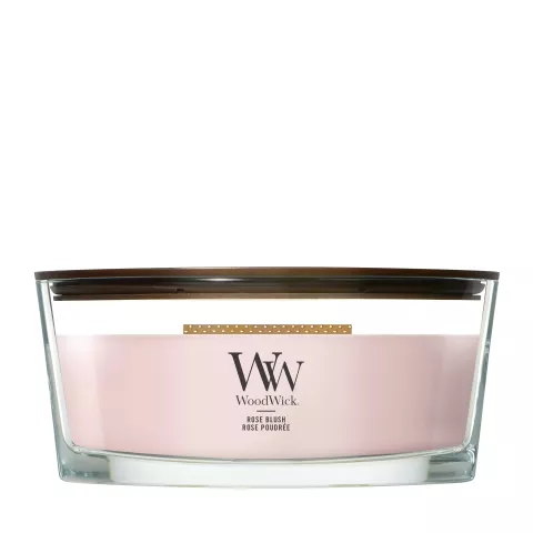 Rose Blush - ovalna Wood Wick (ruža, božur, sandalovina)
