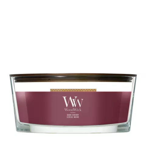 Dark Cherry - ovalna Wood Wick (trešnja, malina, amber, cashmere, vanila)