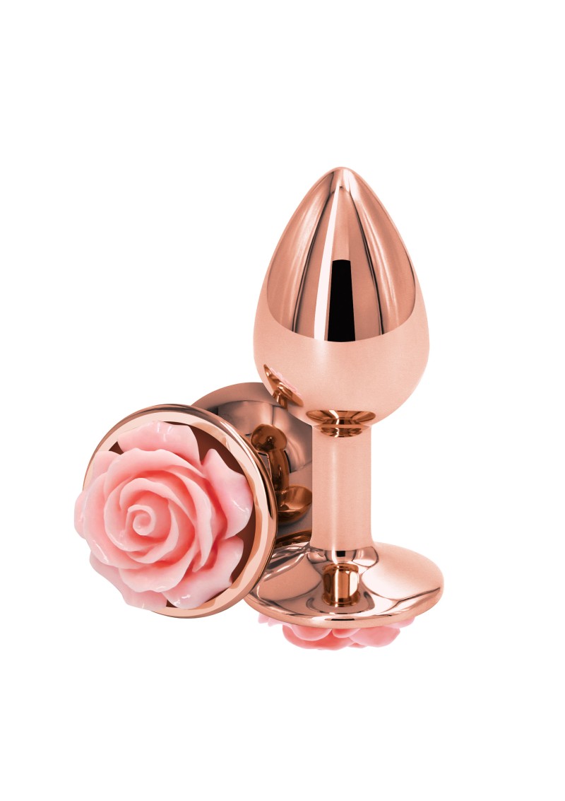 Gold-pink rose small plug