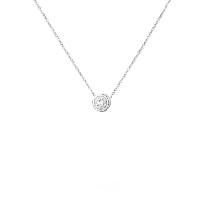 DAXY SILVER NECKLACE WITH ZIRCON