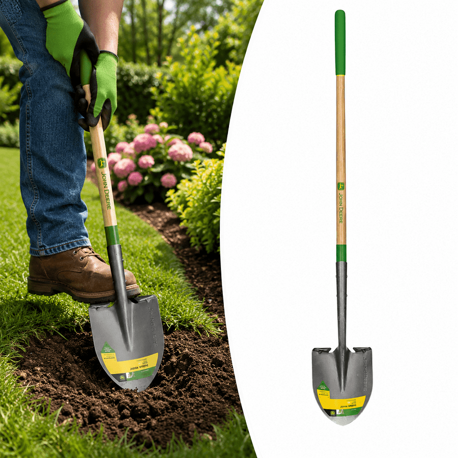 John Deere ašov sa drvenom drškom