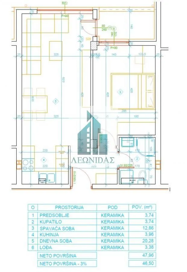 Prodaja, jednosoban stan, 46m², Palilula, Niš