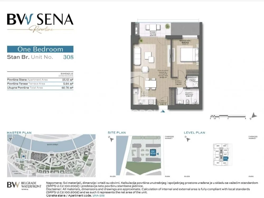 Prodaja, dvosoban stan, 60m², Savski Venac, Beograd