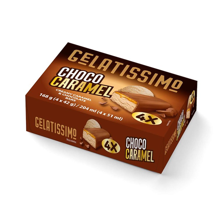 Sladoled karamel bar 4x51ml gelatissimo