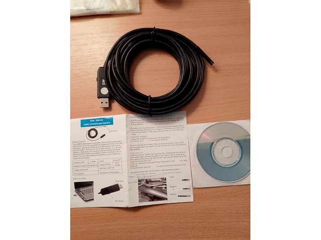 USB endoskop-kamera 5,5 mm  5met.