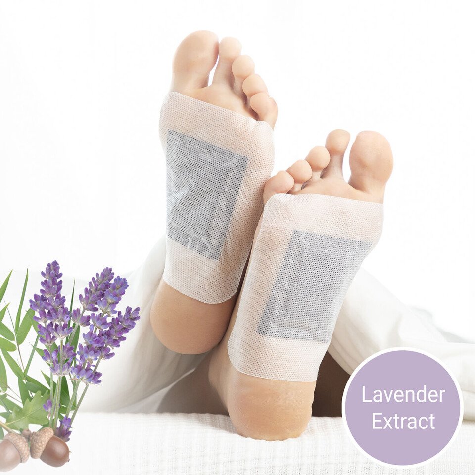 Detoksifikacijski Flasteri za Stopala Lavender InnovaGoods 10 kom.    Detoks noću