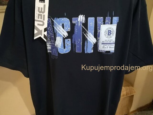 Odlicna muska pamucna majica Benx Veliki broj 4XL Teget Novo