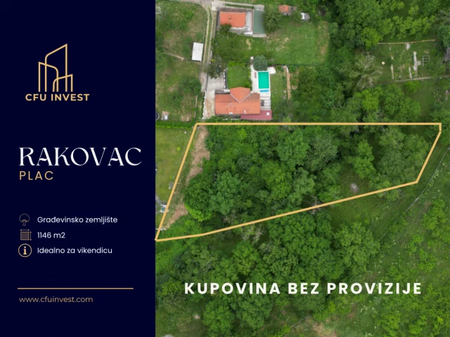 Građevinski plac od 12 ari u Rakovcu