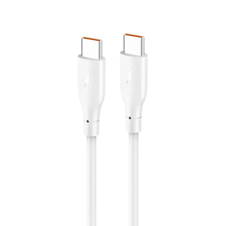 Data kabl KONFULON DC67,60W,Type C na Type C beli 1m