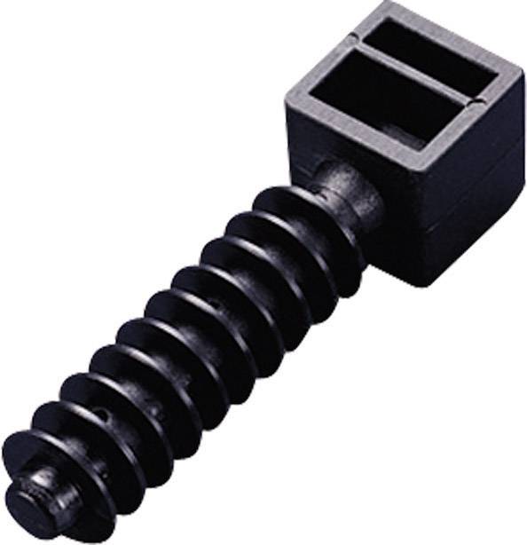 Tru Components nosac kablova TC-10938592 Precnik snopa, raspon 9 mm (ma*) sa lamelastom bazom crne boje