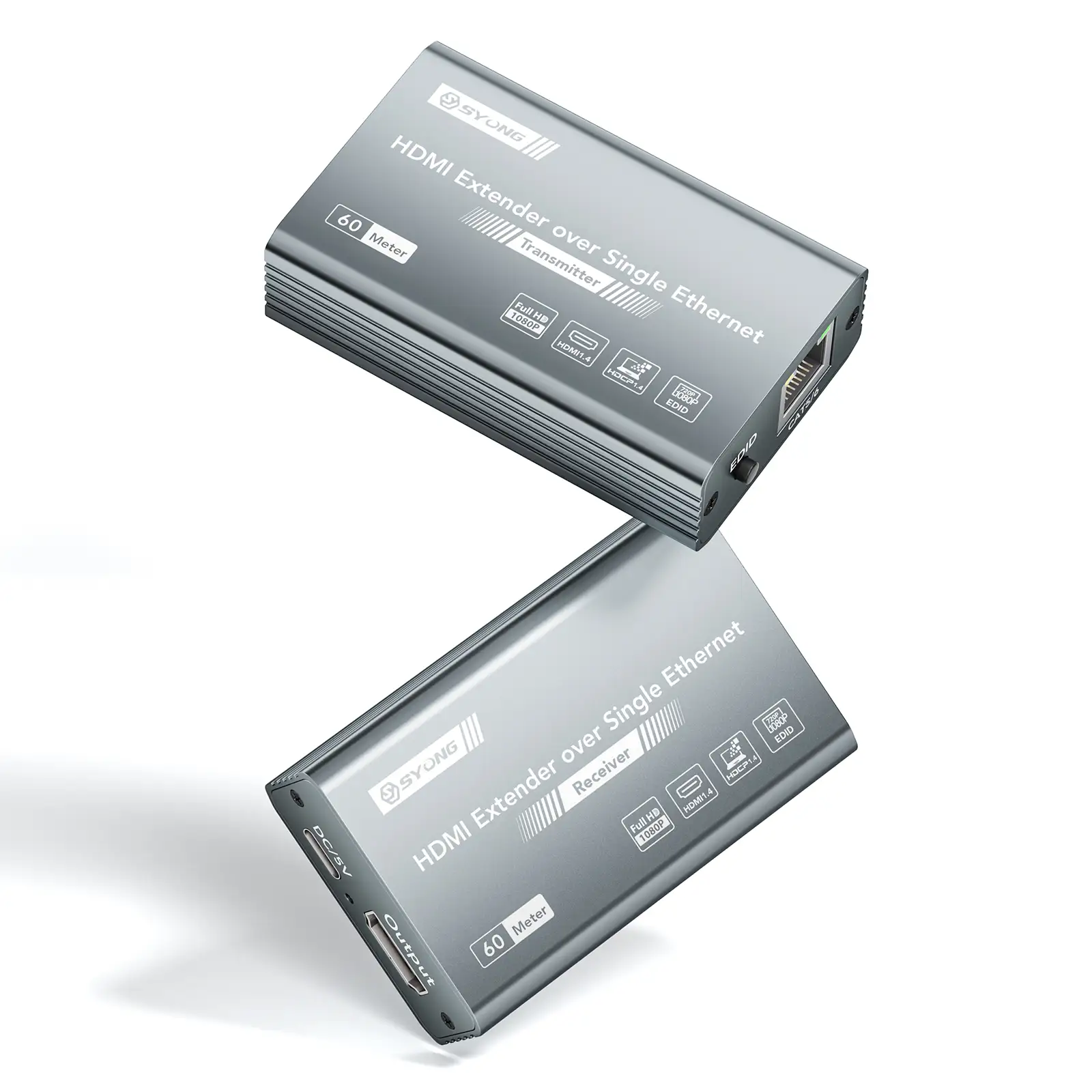 SYONG 1080P HDMI extender 60m preko CAT5e/6/7 kabla predajnik i prijemnik