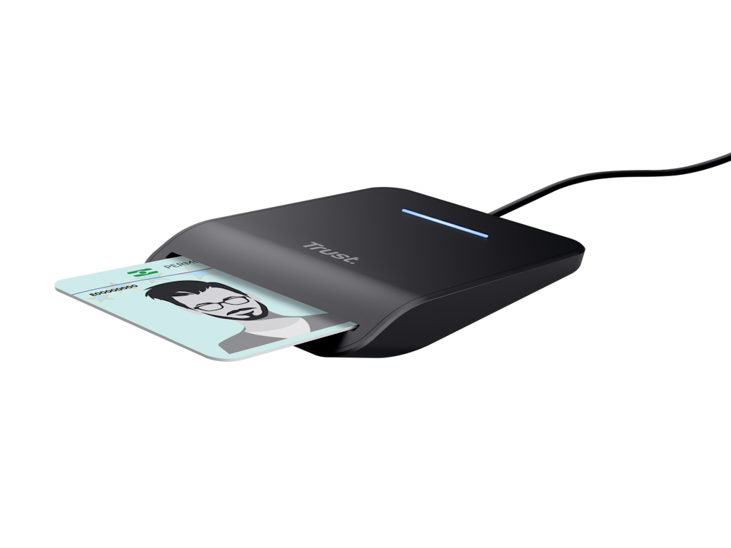 Trust Citac kartica TRUST PRIMO USB-C DNI smart card reader/crna