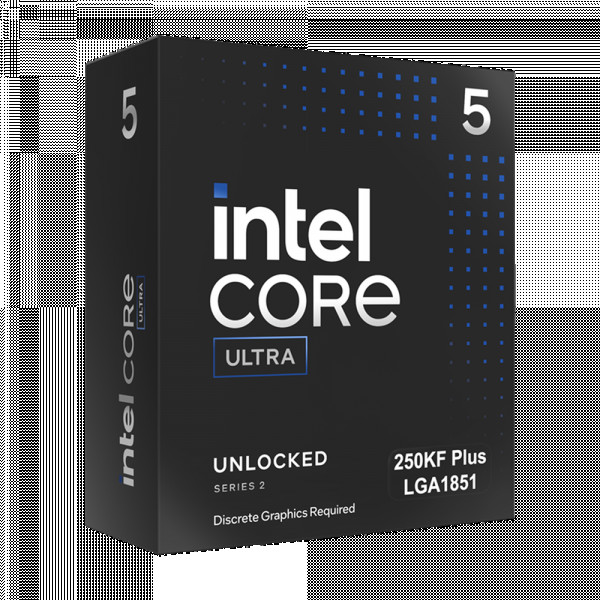 Intel Core Ultra 5 Processor 250KF Plus, 18 cores (30M Cache, up to 5.3 GHz) Box - LGA 1851 ( BX80768250KF )