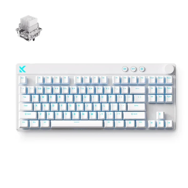 Gaming tastatura MCHOSE Mix 87 WhiteMount Tai Magnetic switch GT