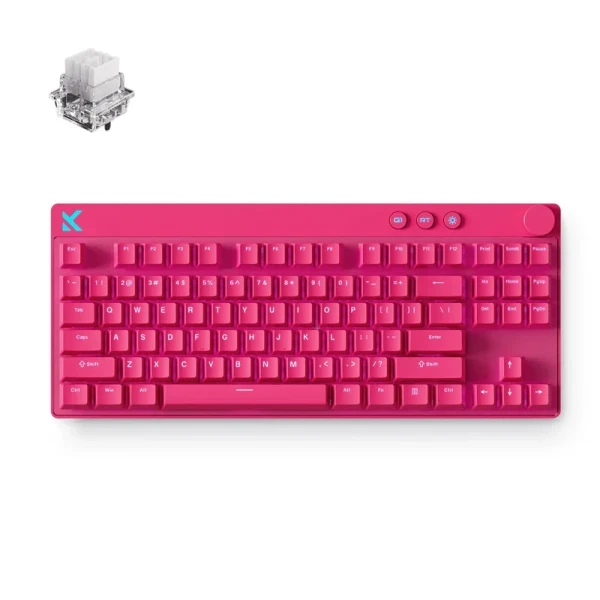 Gaming tastatura MCHOSE Mix 87 Rose RedMount Tai Magnetic switch GT