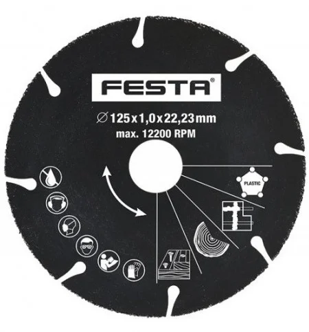 Rezna ploča karbidna univerzalna 125x1mm FESTA