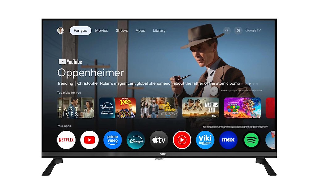 Vox 32GTQ500H (32"/82cm) HD QLED Google Smart TV