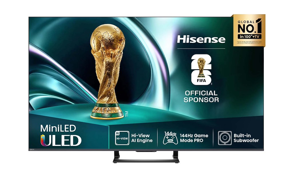 Hisense 75U7Q (75"/189cm) 4K UHD Mini-LED QLED 144Hz Gaming VIDAA Smart televizor