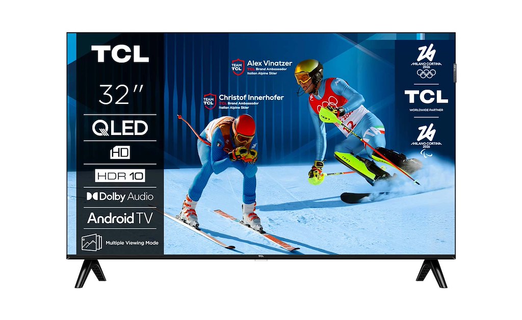 TCL 32S4K (32"/81cm) HD QLED Google TV HDR10 Dolby Audio