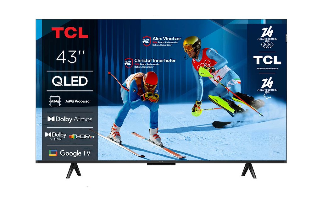 TCL 43P7K (43"/108cm) 4K UHD QLED Google Smart TV