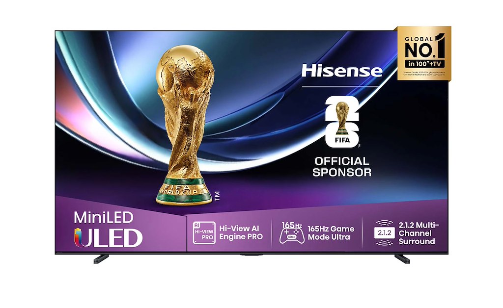 Hisense 100U7Q PRO 100"(253cm) 4K UHD ULED miniLED 165Hz smart TV