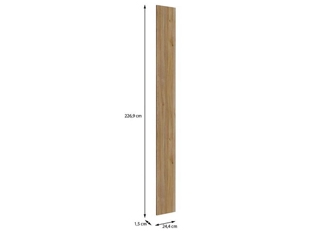 Moduklix frontalna strana garderobera 226.9x24.4 cm mauvela hrast