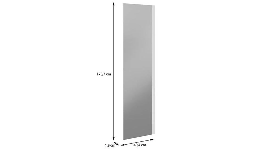 Moduklix fronta garderobera sa ogledalom 175.7x49.4 bela