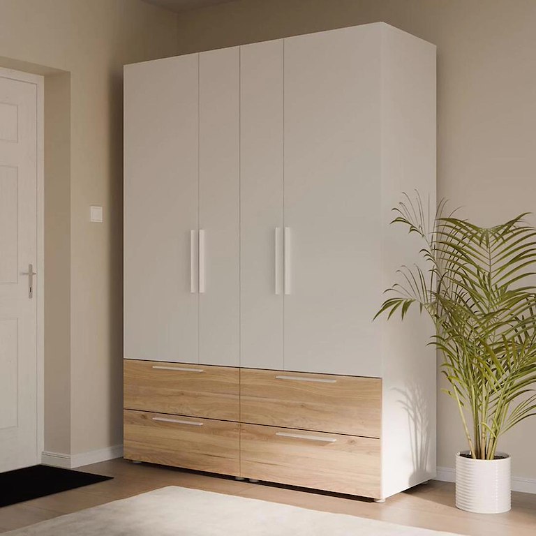 Moduklix fronta garderobera 150.1x49.4 cm bela