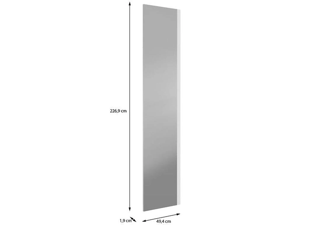 Moduklix fronta garderobera sa ogledalom 226.9x49.4 cm bela