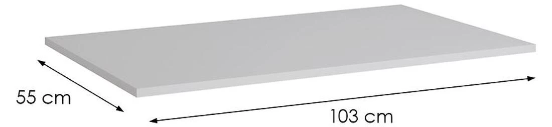 Marbella/Alicante 200 set polica za ormar 103x55x3,5 cm bela