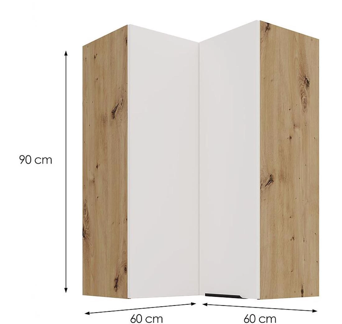 Kuhinjski ormaric Aria-WH/AR sa zaštitom od otisaka prsti?u 60X60 GN-90 2F (90°)