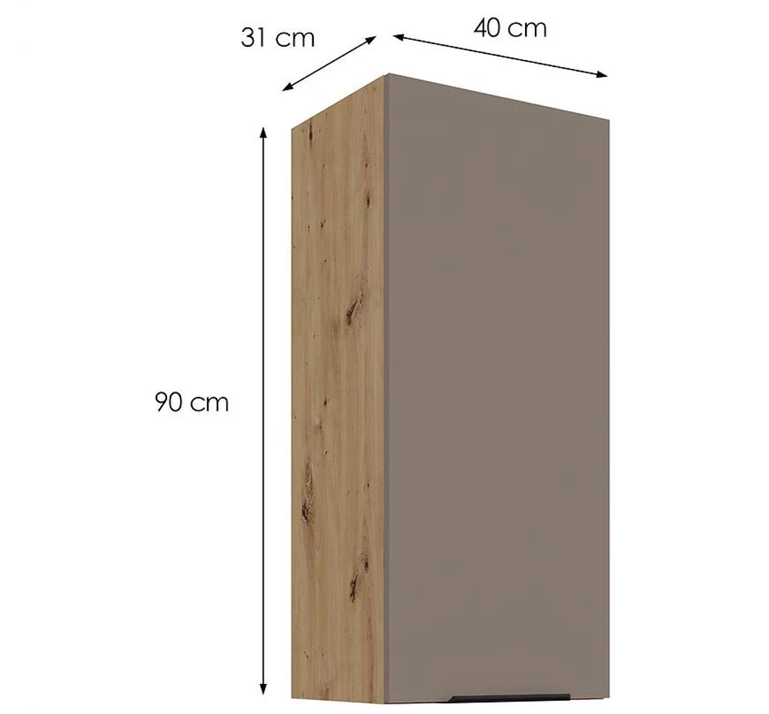 Kuhinjski ormar Aria-TA/AR protiv otiska prsta 40G-90 1F